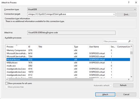 Debugging Windows Libraries Built With GCC VisualGDB Tutorials