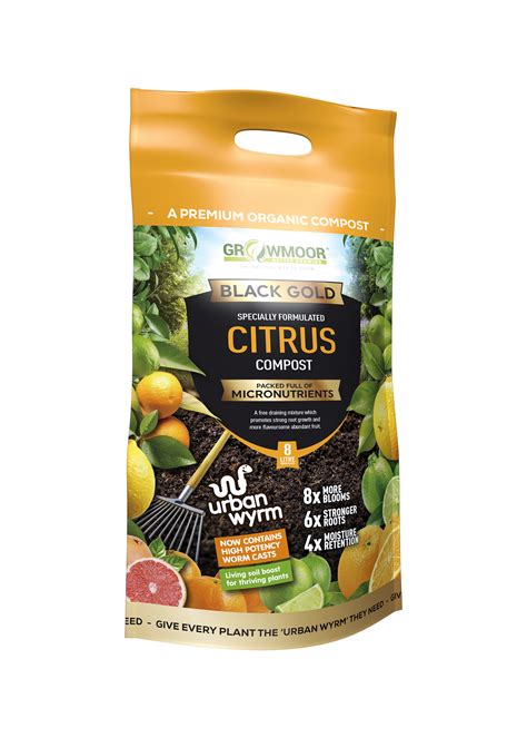 Citrus Black Gold Compost 8 Litre Carry Bag Urbanwyrm