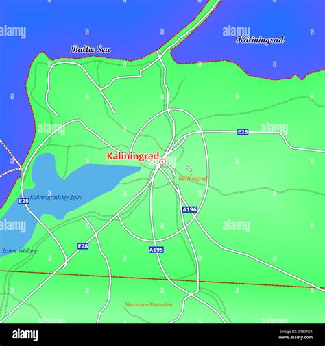Carte De Kaliningrad Banque De Photographies Et Dimages à Haute