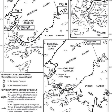 A Simplified Tectonic Map Showing The Main Tectonometamorphic Units