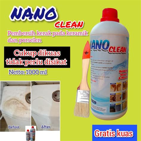 Jual PEMBERSIH KERAK KERAMIK PORSELEN KACA NANO CLEAN 1000 ML