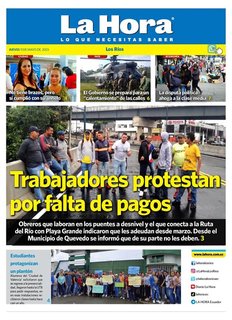 Los Ríos 11 De Mayo 2023 Diario La Hora