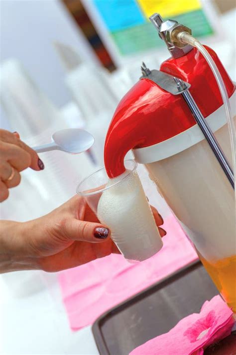 Oxygen Cocktail An Oxygenated Drink That Forms A Foamy `cap Stock