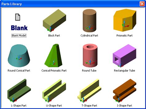 Part Base Shape Selection Window Download Scientific Diagram