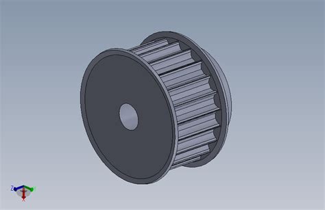 正时皮带轮 Sw三维 3d模型设计图 Solidworks 2021 模型图纸下载 懒石网
