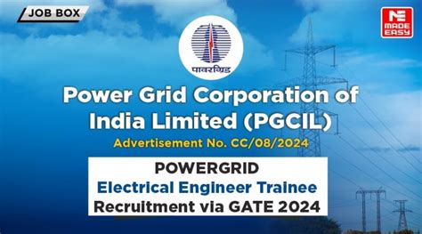 Power Grid Trainee Recruitment 2024 All Exame