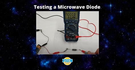 Testing A Microwave Diode With A Digital Meter Fred S Appliance Academy