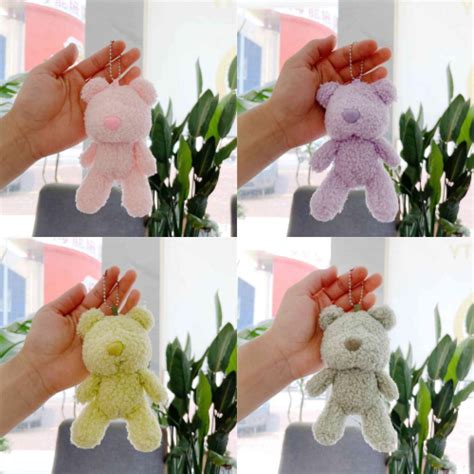 Eeshop 【台灣現貨】可愛泰迪熊玩偶 包包背包掛飾 吊飾 Ee小舖
