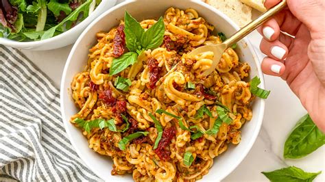 Upgrade Weeknight Pasta With Sun Dried Tomato Pesto