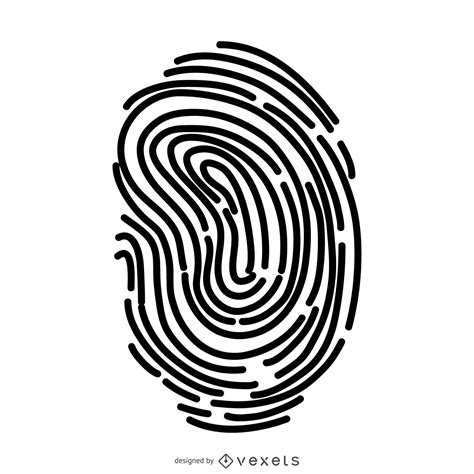 Simple Fingerprint Illustration Vector Download