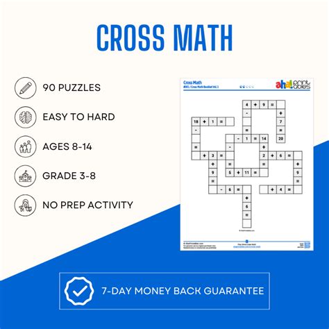 Cross Math Aha Printables