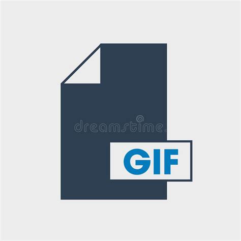 Graphics Interchange Format File Icon Stock Vector Illustration