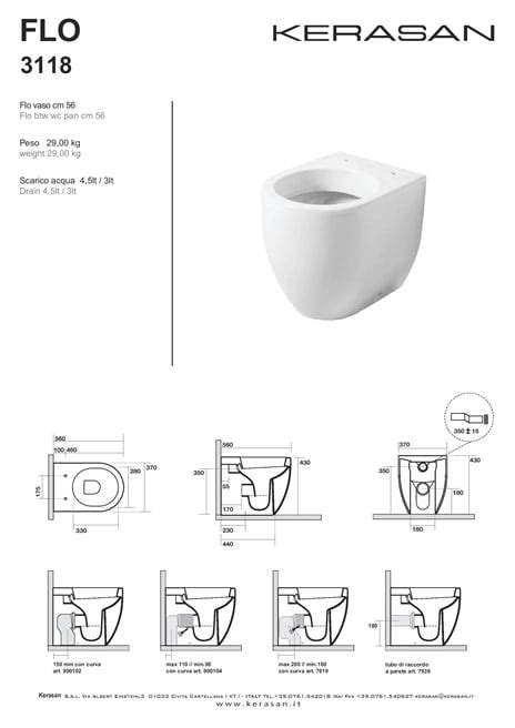 Compact Floor Mounted Ceramic Toilet Flo 3118 Flo Collection By Kerasan Design Simone Anzellini