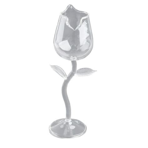 100ml Fancy Red Wine Goblet Exquisite Rose Flower Shape Wine Cocktail