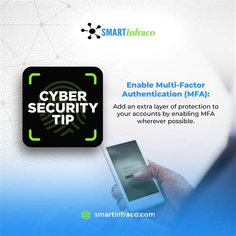 Smart Infraco Cybersecurity Tip Enable Multi Factor Authentication Mfa Adding An Extra