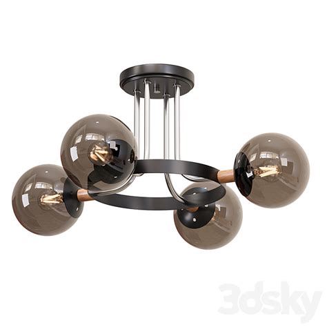 Ceiling chandelier LAMPLANDIA 4 - Pendant light - 3D model