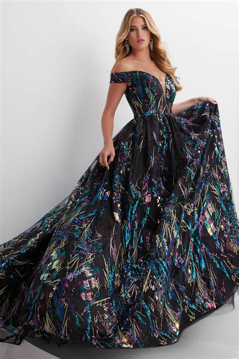 Sequin Ball Prom Dress By Panoply 14128
