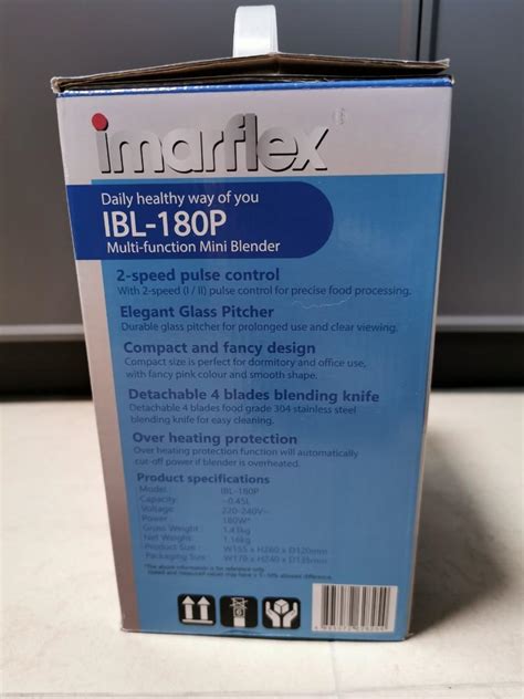 Imarflex伊瑪牌0 45l攪拌機ibl 180p 家庭電器 廚房電器 水壺 Carousell
