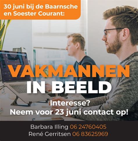 Vakmannen Van Soest En Baarn Laat Zien Wat Je Kunt In Deze Uitgave Na De Succesvolle Uitgave