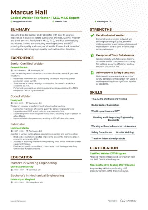 5 Welder Fabricator Resume Examples And Guide For 2023