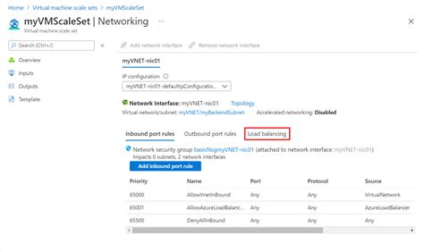 Tutorial Add Azure Load Balancer To An Existing Virtual Machine Scale Set Azure Portal