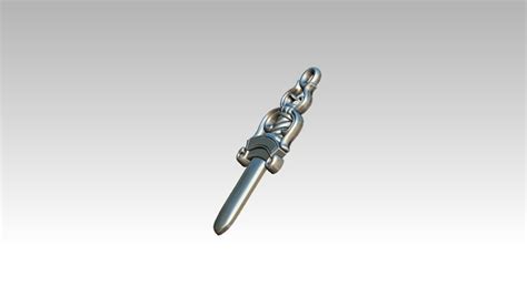 Dagger Pendant Fancy 3d Model Turbosquid 1983373
