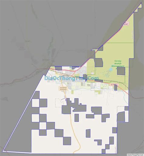 Map Of Fernley City Thong Thai Real