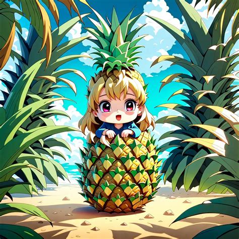 Miss Pineapple Chibi Ai Generated Artwork Nightcafe Creator