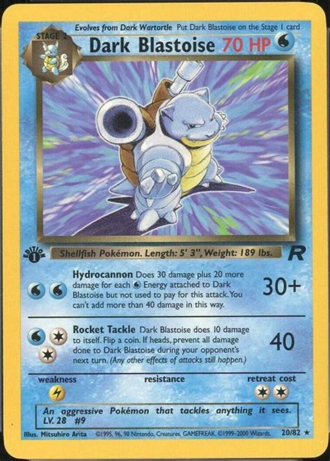 Dark Blastoise Team Rocket St Edition Price Guide Sports