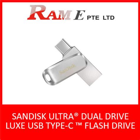 SanDisk Ultra Dual Drive Luxe USB Type C Flash Drive 32GB 64GB 128GB 256GB Lazada Singapore
