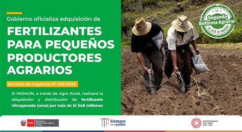MIDAGRI PERÚ on Twitter FERTILIZANTES PARA EL AGRO A través del