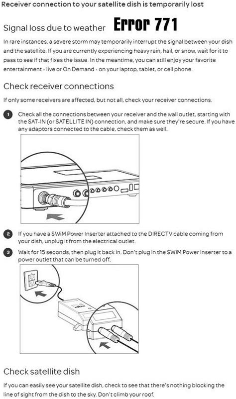 Directv Error Codes 3 Digit Error Code List How To Reset