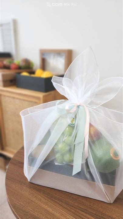 과일상자 보자기 포장하는 법 L 초간단 과일포장법 L How To Wrap Fruit L 과일 선물포장하기 L 과일 선물 이렇게 하세요 Youtube