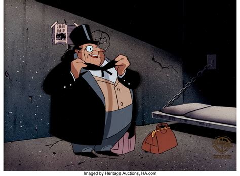 Batman The Animated Series The Penguin Production Cel Setup Lot