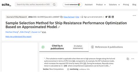 Sample Selection Method For Ship Resistance Performance Optimization