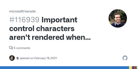 Important Control Characters Aren T Rendered When Editor