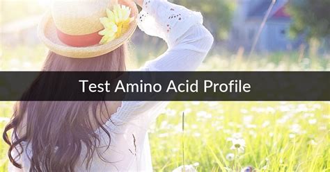 Test Amino Acid Profile Digital Naturopath