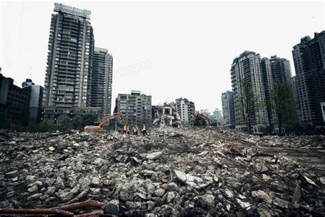城市废墟PNG图片素材下载 废墟PNG 熊猫办公