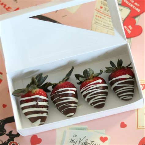 Chocolate Covered Strawberry Containers Custom Printed Boxes For