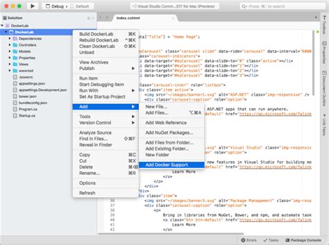 Getting Hands On With Visual Studio For Mac Containers And Serverless Code In The Cloud