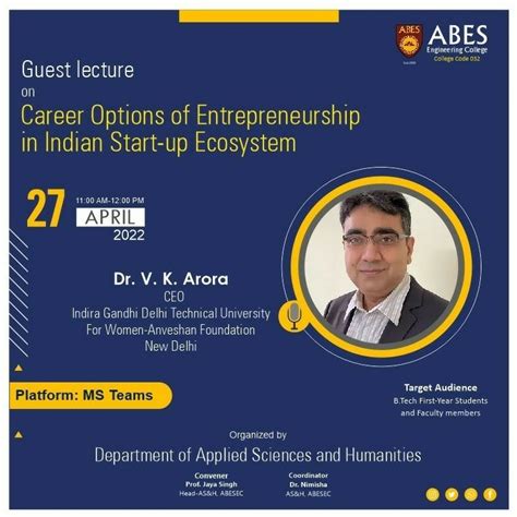⭐⭐announcement⭐⭐ Department Of Applied Sciences And Humanities At Abes Engineering College