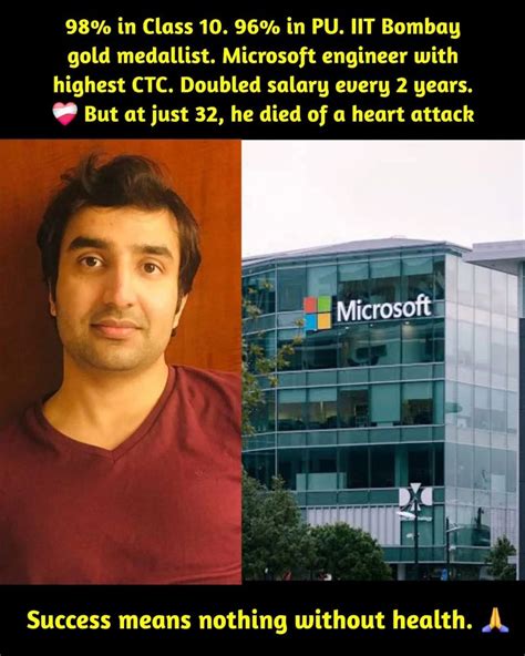 Microsoft Engineers Death Highlights Sca Risks In Young Adults Harshad Shah Posted On The
