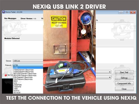 Nexiq Usb Link 2 Driver Test The Connection To The Vehicle Using Nexiq