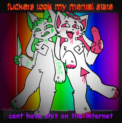 Rule 34 Blood Blood On Knife Dildo Duo Furry Furry Only Green Halo