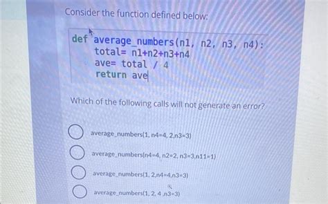 Solved Consider The Function Defined Below Def