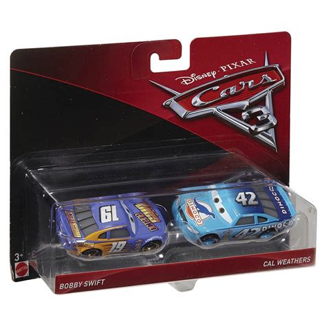 Mattel Disney Pixar Cars 3 Bobby Swift And Cal Weathers Dxv99 Dxw03