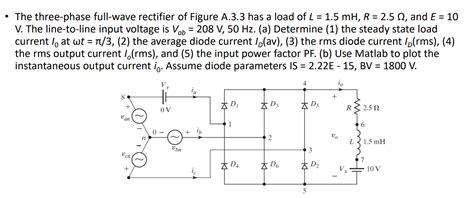 Solved Hi I Need Help Solving Question 2 The Average Diode