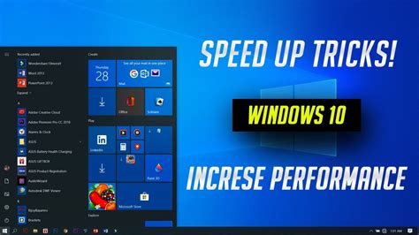 How To Speed Up Your Windows 10 Performance Best Sett