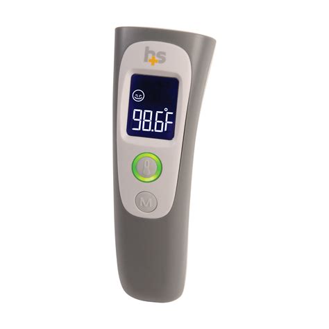 HealthSmart Non Contact Instant Read Infrared Digital Forehead Thermometer Gray