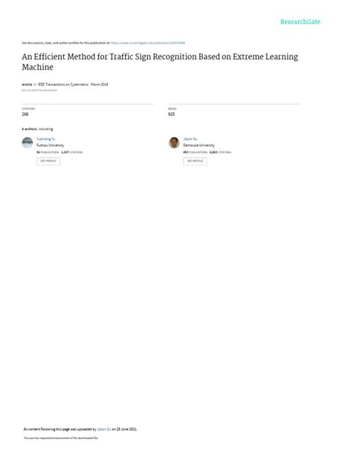 An Efficient Method For Traffic Sign Recognition Pdf Applied